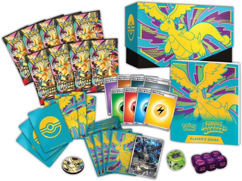 Pokémon TCG: Mega Evolution— Ascended Heroes Elite Trainer Box (Pre-Or ...